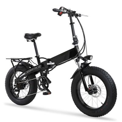 China 20-Inch Folding Lithium Battery Assisted Variable Speed Off-Road Snow Electric Vehicle Motorized Electric Bicycle for sale