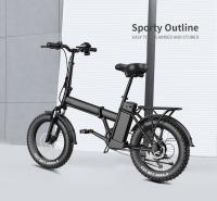 China 48v Folding Electric Bike Lightweight 27kg Net Weight With 14in Fat Tyre for sale