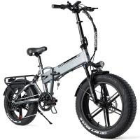 China 160Brake Fat Tire Electric Folding Bike , 10000mah Folding Electric Bike 20 for sale