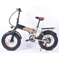 China Emissionfree Folding Electric Mountain Bike 750w With 20 Inch Fat Tires for sale