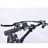 China 40km Fat Tire Electric Folding Bike Pollutionfree 6gears With PU Saddle for sale