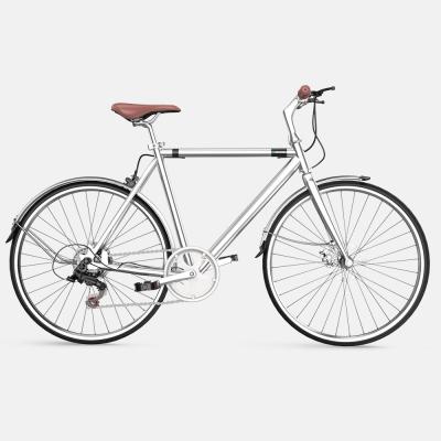China 700C City Cruiser Electric Bike 9Speed Deraulleur Equipped Retro Style for sale