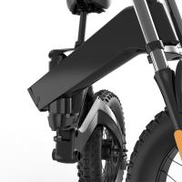 China 20 Inch Fat Tire Electric Folding Bike AC100v With 10AH Lithium Battery for sale
