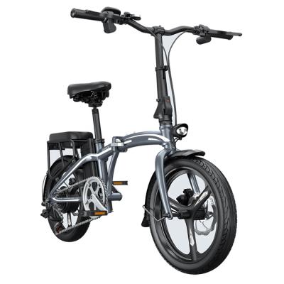 China 20 Inch Electric Bike Steel Frame Fork 48V 250W Shimano 7 Speed Folding E Bike Electric Bicycle for sale