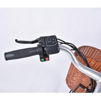 China 12.5Ah Lightweight Ladies Electric Bike 6geared 25km/H With Basket for sale