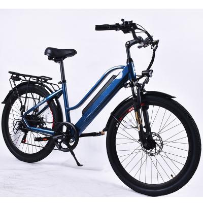 China 36V City Commuter Electric Bike , 7Speed Rustless Electric Bike City Cruiser for sale