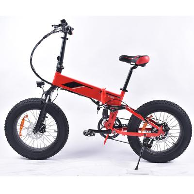 China 31MPH Fat Tire Electric Folding Bike , 7Speed 20 Inch Wheel Electric Bikes for sale
