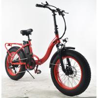 China 30KG Fat Tire Electric Folding Bike With 8A Lithium Battery Shimano Geared for sale