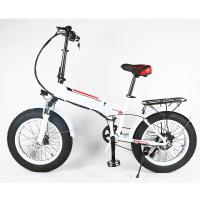 China 30KG Net Wight Folding 20 Inch Electric Bike , 25km/H Fat Tire Folding Bikes for sale