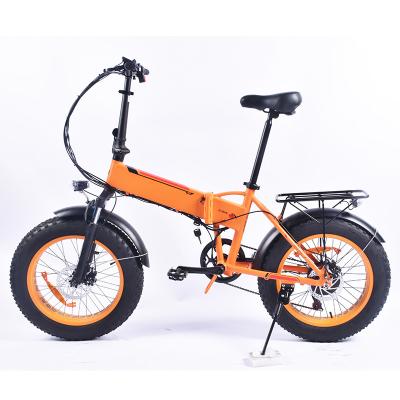 China 500w Fat Tire Electric Folding Bike With KMC Chain 34KG Gross Weight for sale