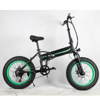 China ODM Fat Tire Folding Electric Bike 1000w , 6Gear folding fat tire ebikes for sale
