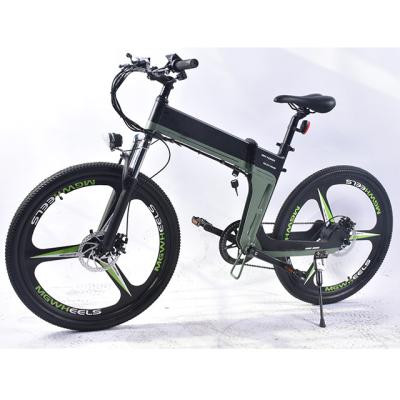 China 15.5mph Electric Folding Mountain Bike 40Km Endurance 6gears for sale