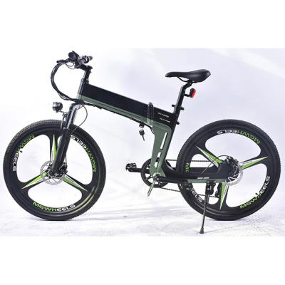 China 264lbs Folding Mountain E Bike , Pedal Assist Full Suspension Mountain Bike for sale
