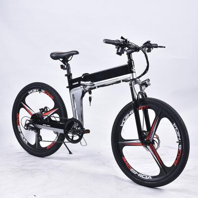 China 26x1.95 Electric Folding Mountain Bike 6Speed 25kmh Max Speed for sale