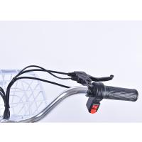 China Collapsible Lightweight Electric Road Bike 6gears With Front Basket for sale