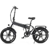 China Shimano Fat Tire Electric Folding Bike 22mph Max Speed 14.5A for sale