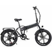 China Folding Fat Tire Electric Bike 750 Watt , 30kmh Foldable E Bike 5grade System for sale
