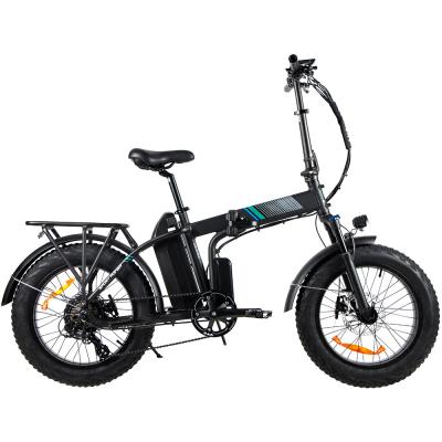 China 48V Electric Folding Fat Tire Bike 50-60km Range With Shimano Derailleur for sale