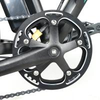 China 48V Electric Folding Fat Tire Bike 50-60km Range With Shimano Derailleur for sale