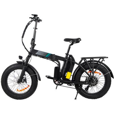 China 350W Fat Tire Electric Folding Bike With 15.6Ah Lithium Battery for sale