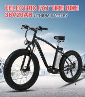 China Electric Bicycle 26 Inch Mountain Beach Ebike Fat Tire Electric Bike For Adults for sale