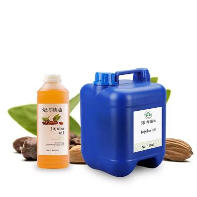 China Bulk Pure jojoba oil cold pressed carrier vegetable oil For skin care massage use for sale