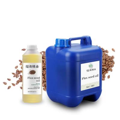 China CAS 8001-26-1 Edible Refined Linseed Oil Cold Pressed Flaxseed Oil for sale