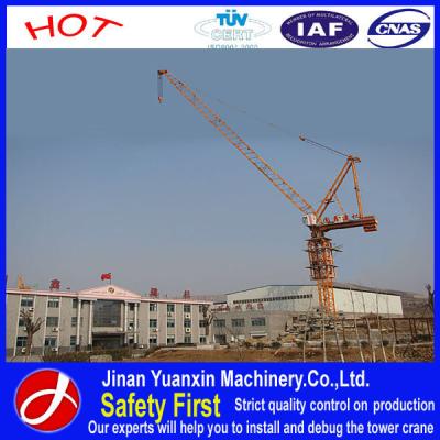 China QTD125 Yuanxin luffing jib tower crane for sale