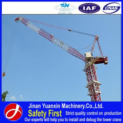 China 10t yuanxin luffing jib tower crane for construction for sale