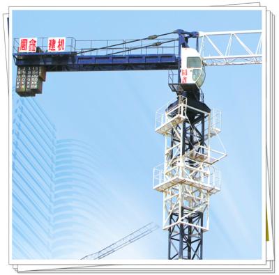 China 66m boom length 8t (QTZ100)6613 toplessTower Crane for sale for sale