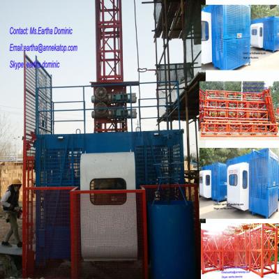 China Double cage building lifter construction hoist SC200 for sale