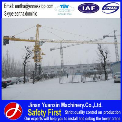 China QTZ80-6010 8t load tower crane with installation for sale