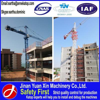 China Good work 8t load QTZ6010 model tower crane with CE for sale
