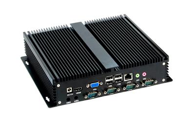China Industrial Fanless Embedded Box PC with Aluminum Casing -20°C to 70°C Operating Temperature 12V/24V DC Power for sale