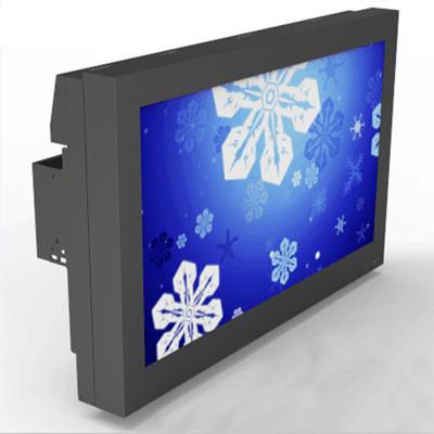 China 43-Inch Outdoor Digital Display with Steel Chassis and HDMI Input - Black/Silver Weather-Resistant Signage for sale