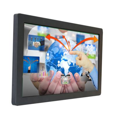 China 65-Inch Industrial Touch Screen LCD Monitor with Steel Chassis and Toughened Glass Front Panel for sale