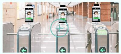 China Face Recognition Thermometer 2MP Access Control Camera with Temperature Screening for sale