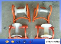 China Aluminum Cable Pulling Pulley Single Cable Laying Roller For Power Construction for sale