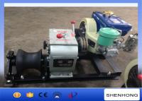 China 3 Ton Tower Erection Tools Cable Diesel Winch 4HP Single Capstan For Cable Pulling for sale