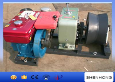 China Lightweight Belt Driven Cable Winch Puller 400mm Diameter Cable Roller for sale