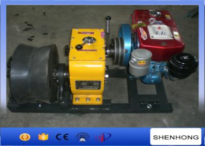 China 50KN Diesel Wire Rope Winch / Belt Driven 400MM Diameter Cable Drum Winch for sale