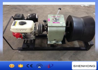 China Belt Driven Gas Powered Winches Stringing Wire With 400mm Diameter Cable Roller for sale
