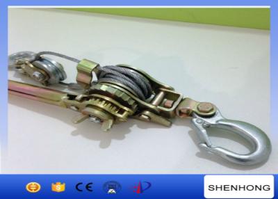 China 1500MM Length 2T Ratchet Cable Puller Corrosion Resistant For Tightening Wire for sale