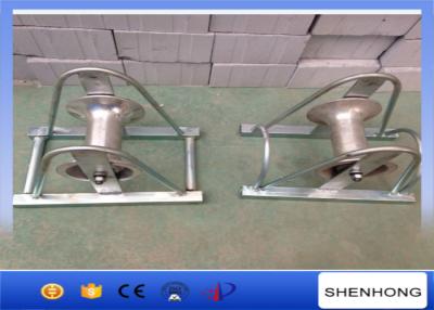 China Straight Line Electrical Cable Roller Aluminum Wheel Galvanized φ140x160mm for sale
