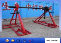 China 5 Ton Conductor Cable Reel Jack Stands 80M / Min With Disc Brake for sale