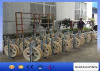 China 660MM Diameter Single Conductor Wire Rope Pulley Galvanized Steel Frame for sale