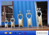 China Single Sheave Cable Pulling Pulley Nylon Stringing Rollers For String Stranded Aluminum ACSR Conductors for sale