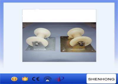 China 10KN Load Capacity Straight Line Nylon Cable Roller for Cable Laying Project for sale