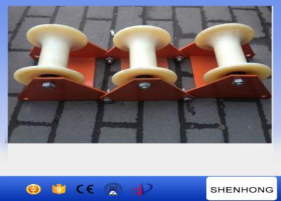 China 230MM Width Manhole Cable Laying Roller Wear Resisting With Nylon Wheel for sale