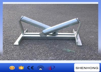 China Steel Cable Pulling Pulley V Shaped Cable Rollers Roller 60mm Diameter for sale